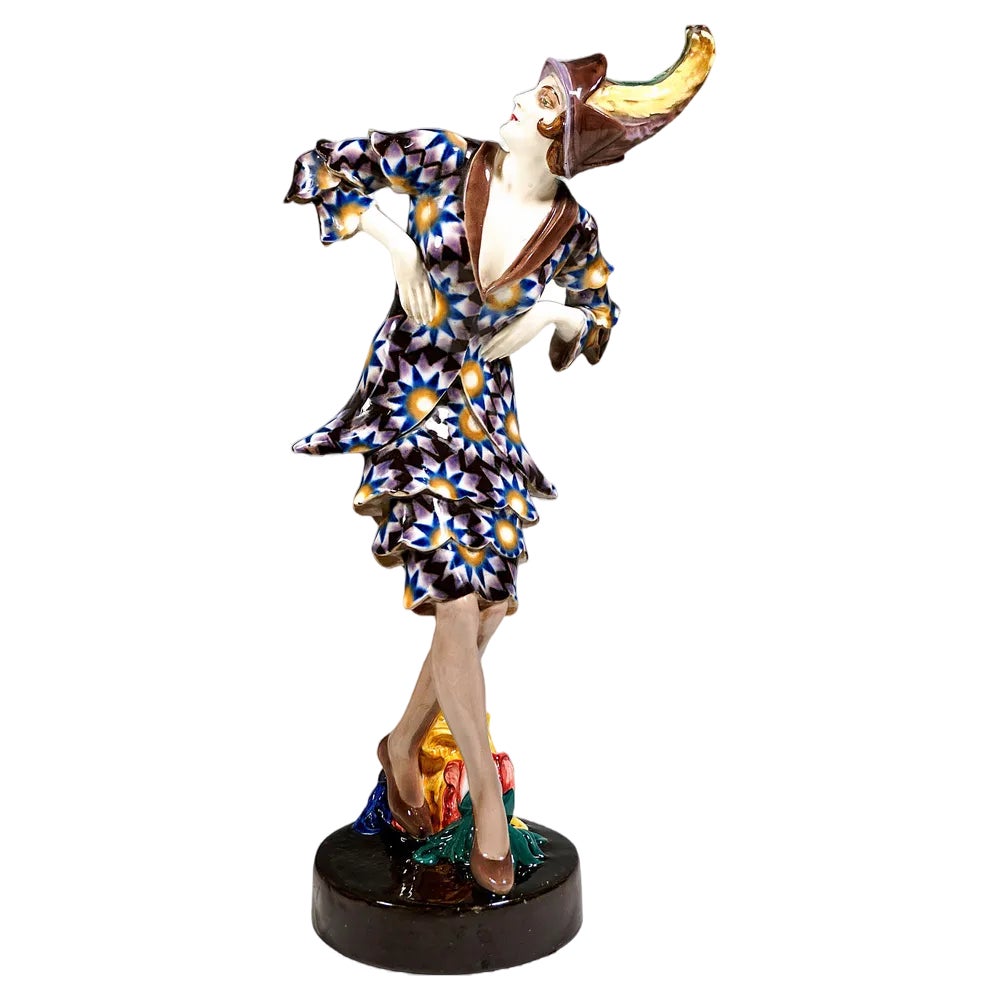 Art Deco Dance of Vanity Figurine by Josef Kostial for Goldscheider ...