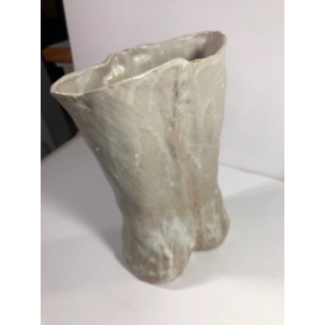 Vintage 1980s Hand Sculpted Ceramic Male Torso Vase | Chairish