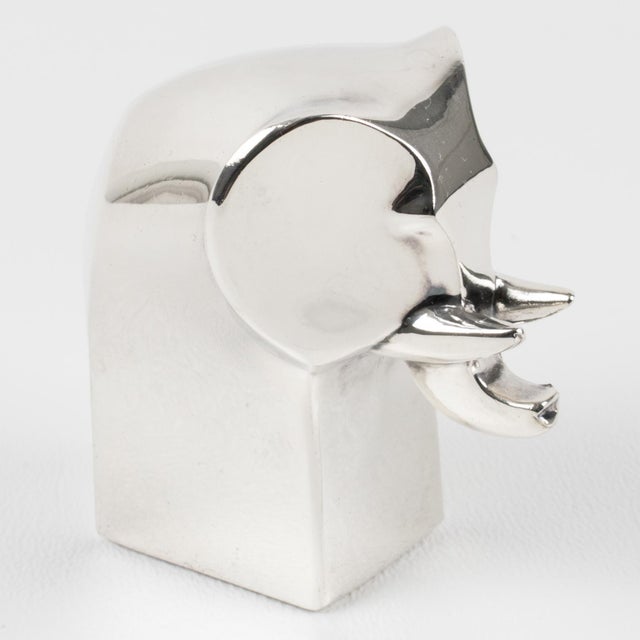 Dansk Mid-Century Silver Plate Animal Figurine Paperweight, Trio by ...