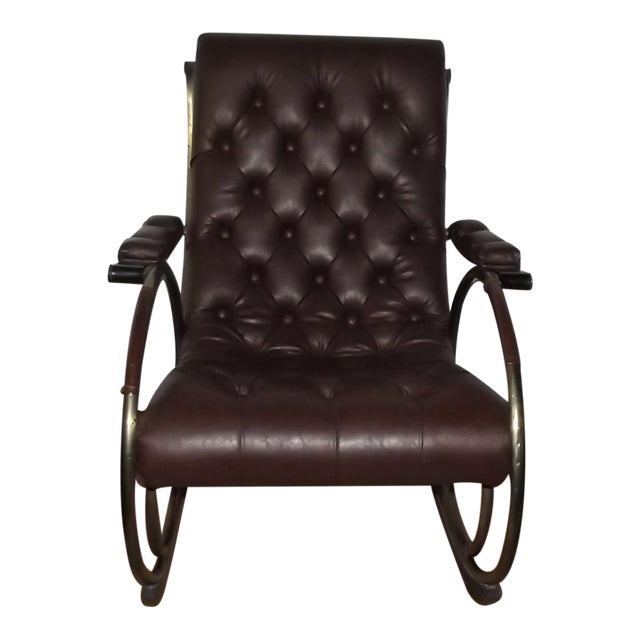 1960s Mid Century Tubular Rocking Chair Attributed to Lee Woodard ...