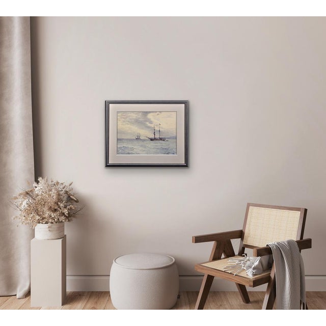 Charles Adderton, Norwegian Barques at Anchor, Lyme Bay, Devon and ...