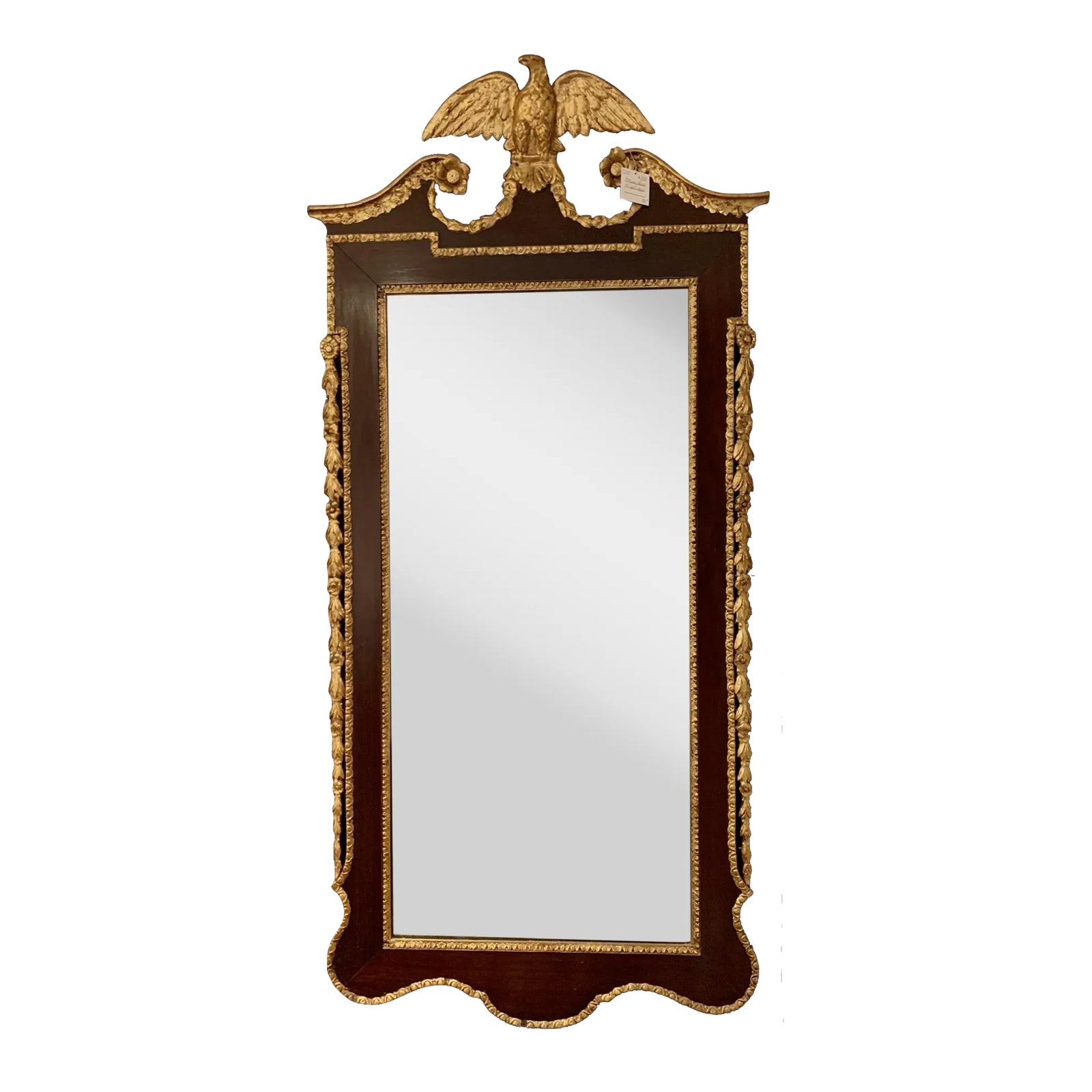 Vintage Federal Style Eagle Statement Mirror | Chairish