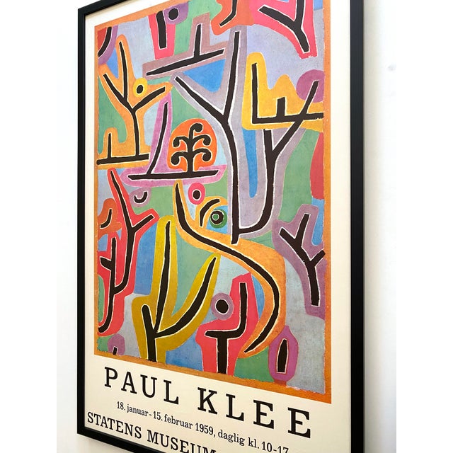 Paul Klee Vintage 1959 Mid Century Modernist Lithograph Print Framed ...