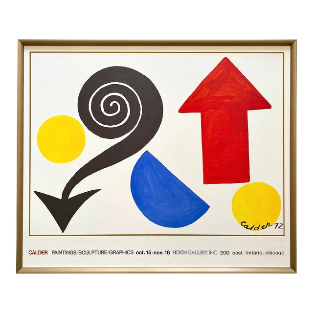 Alexander Calder Vintage 1972 Fine Art Lithograph Print Framed ...