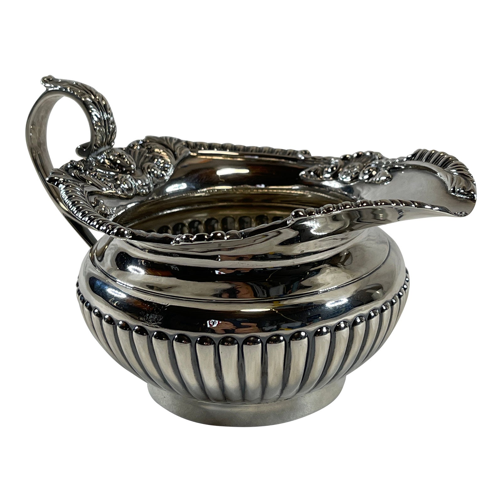 1899 Goldsmiths & Silversmiths Co Sterling Silver Large Creamer Cherub ...