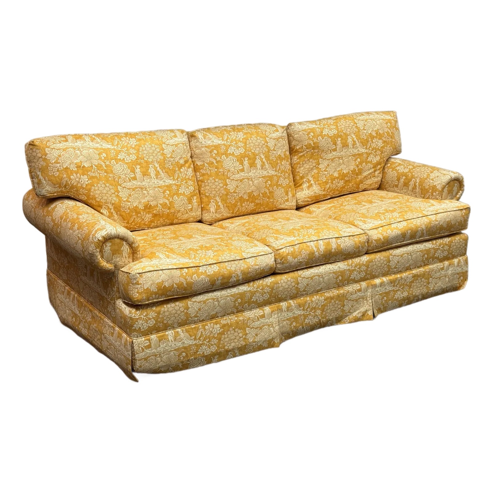 Queen Size French Pierre Deux La Declaration Sleeper Sofa | Chairish