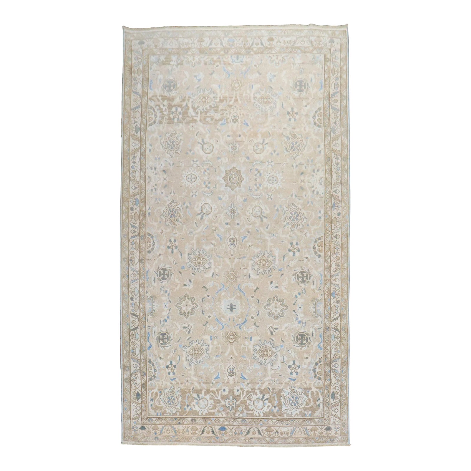 Mid 20th Century Neutral Persian Vintage Rug, 5'10'' X 10'2'' | Chairish