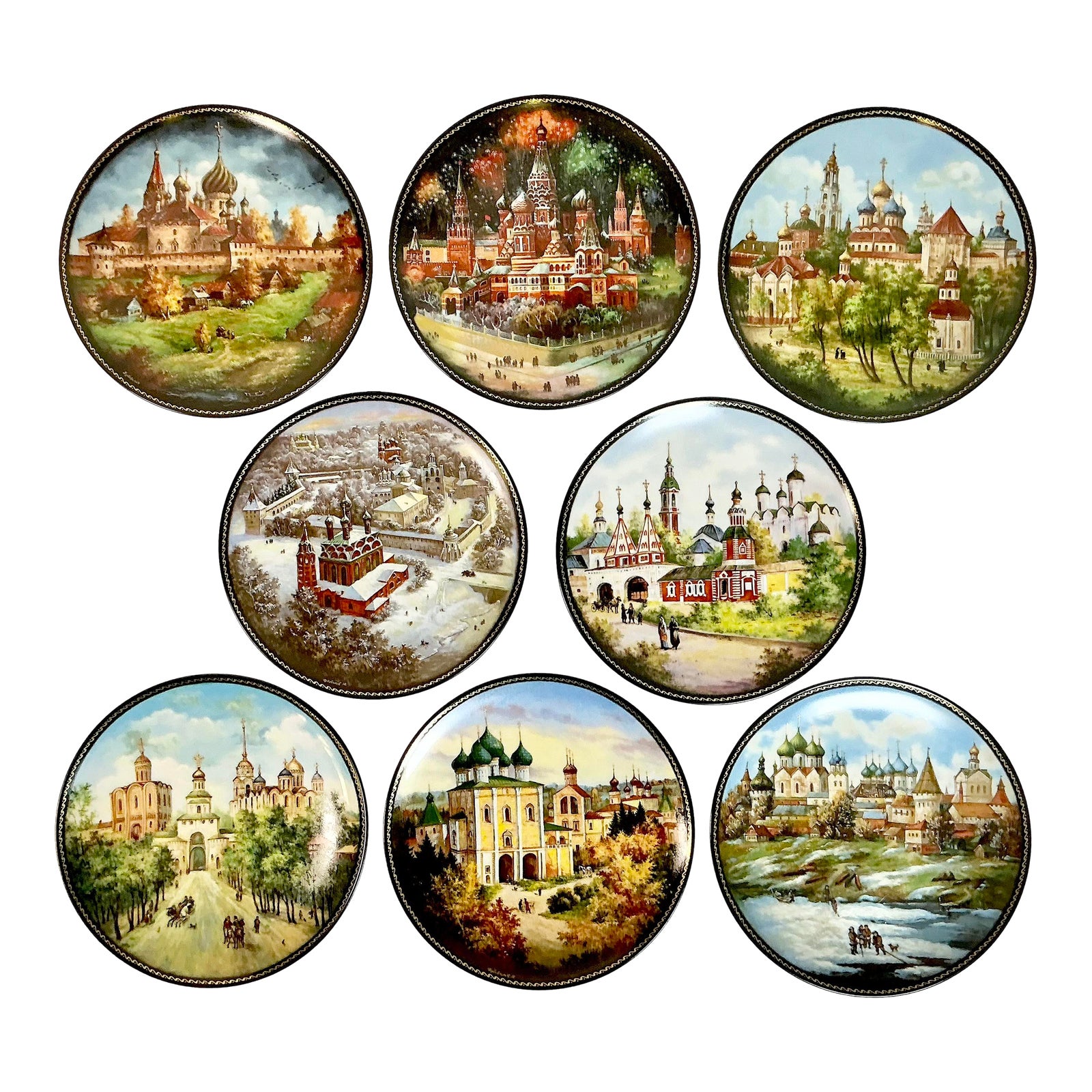 1991 Vintage Empire Russian Palace Landmark Plate Wall Installation ...