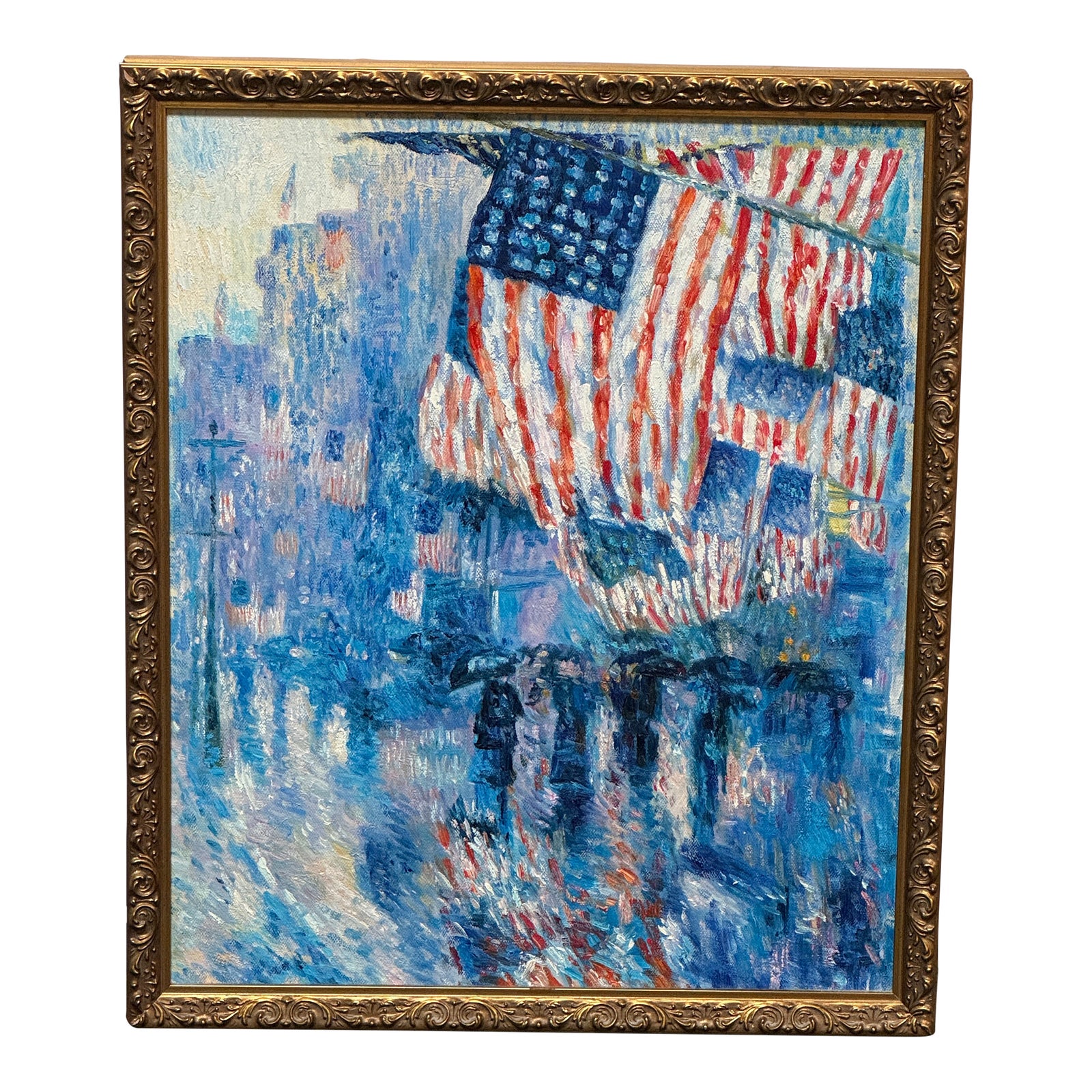 Frederick Childe Hassam "The Avenue in the Rain" a Reproduction ...