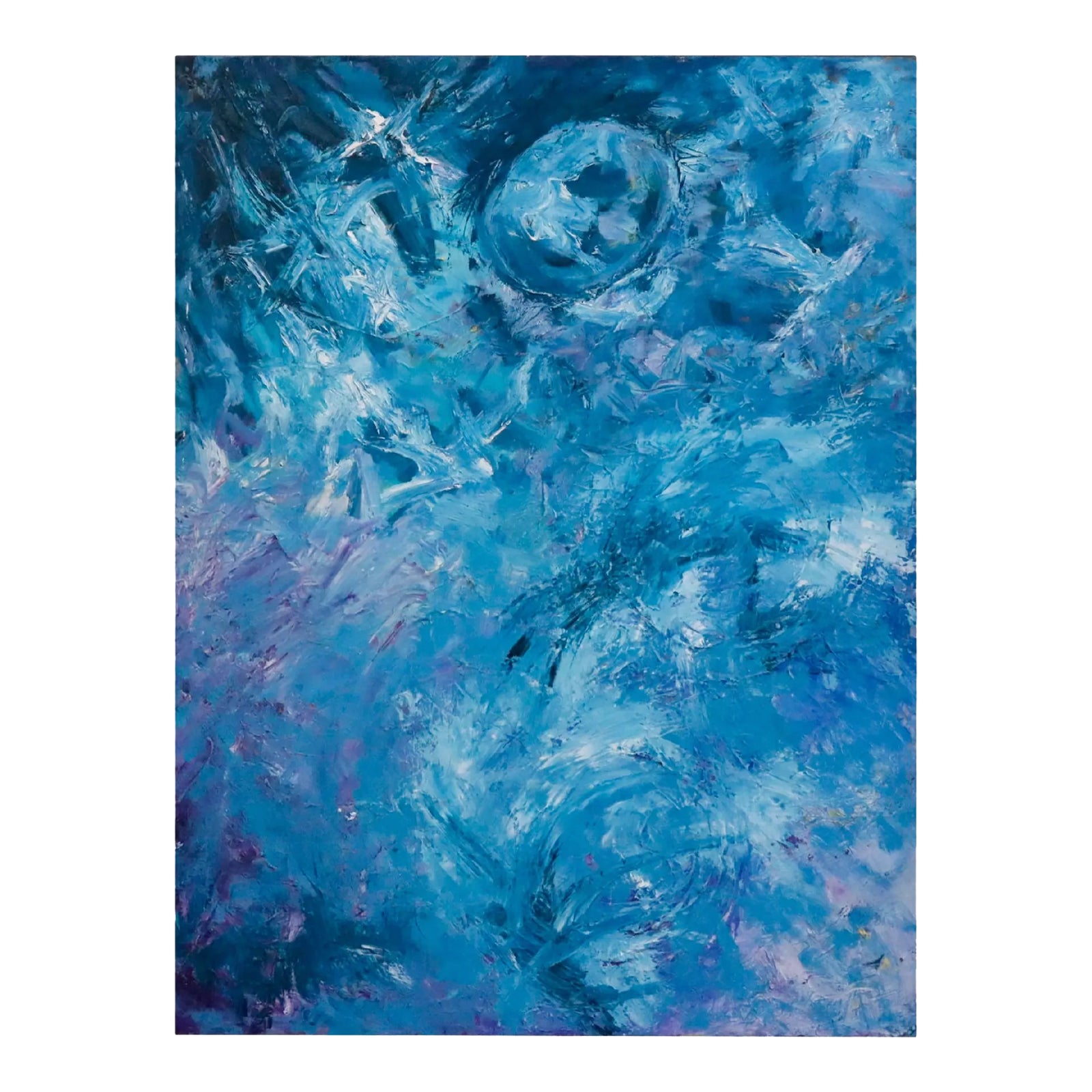 "Blue Moon" Oil on Canvas by Brice Mishell | Chairish