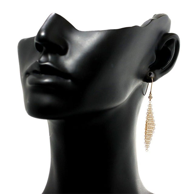 Tiffany & Co. Mesh Diamond Earrings Mini K18 Pg Pink Gold 750 Pierced ...