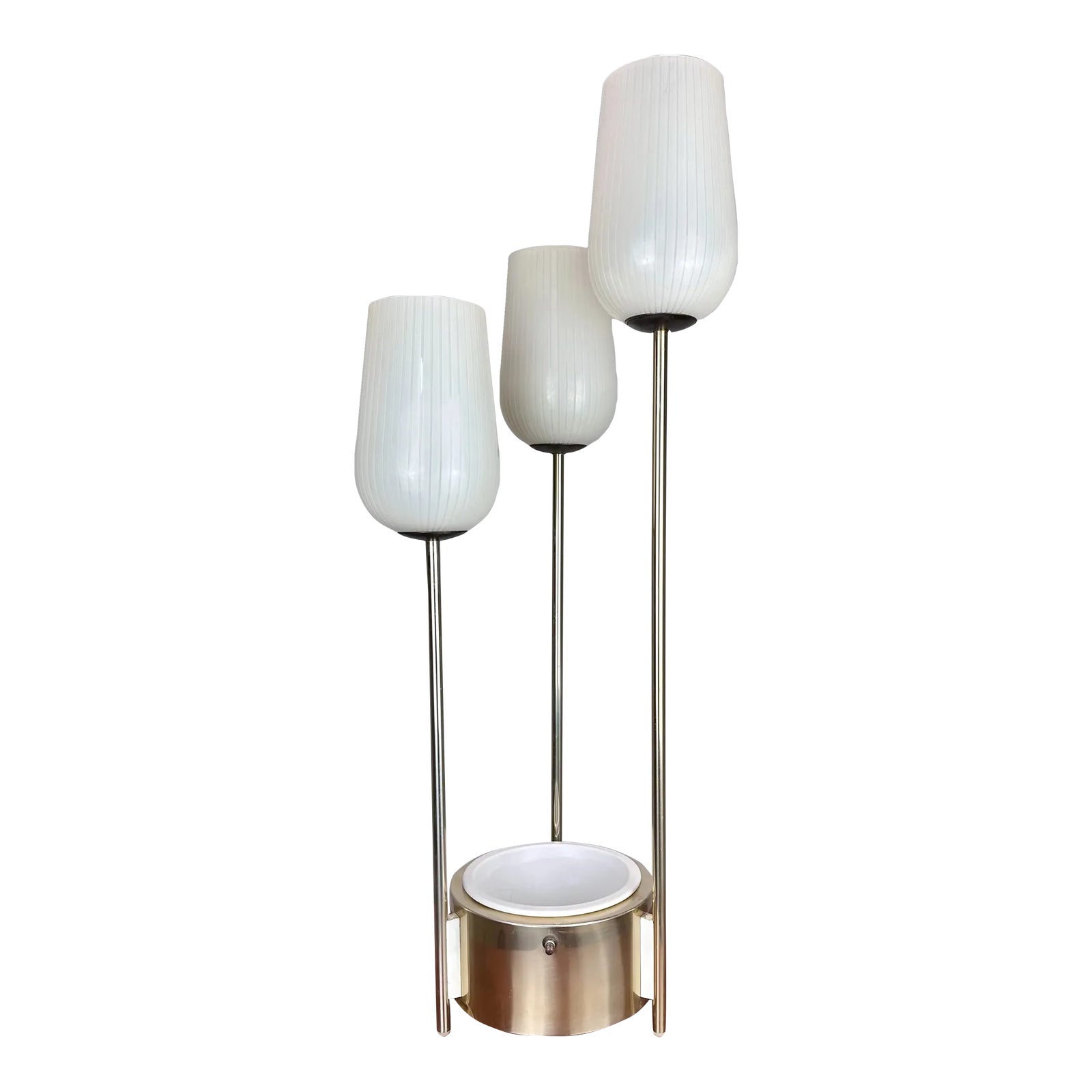 Mid Century Modern Lightolier 3-Tier Planter Table Lamp | Chairish