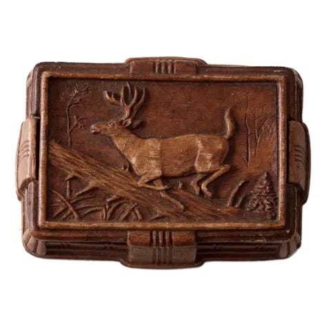 Vintage Syroco Style Cigarette Box | Chairish