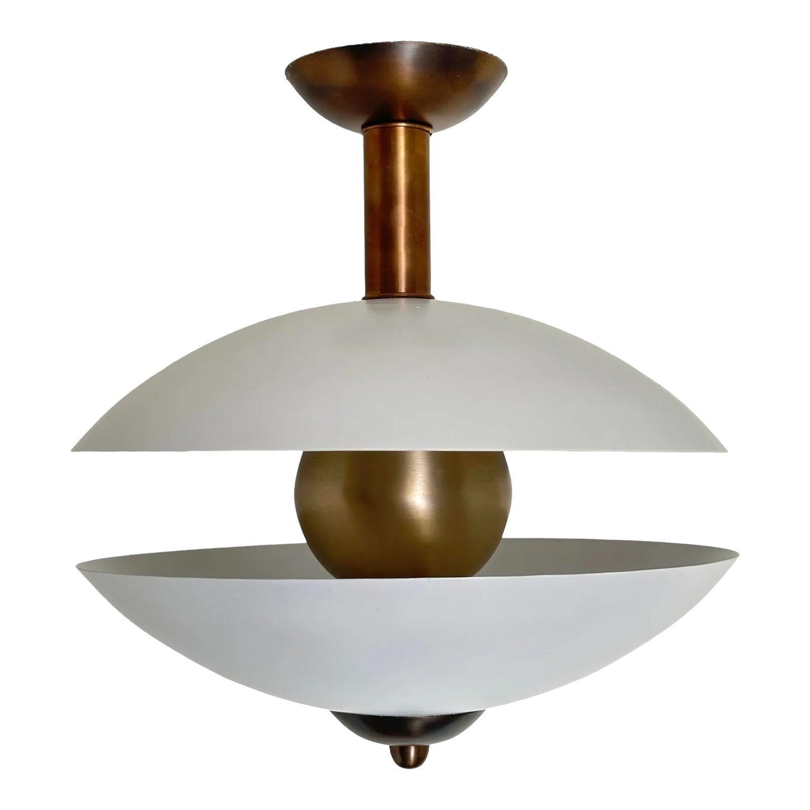 Handmade Pearl Look Brass 4-Light Design Flush Mount Light Fixture ...