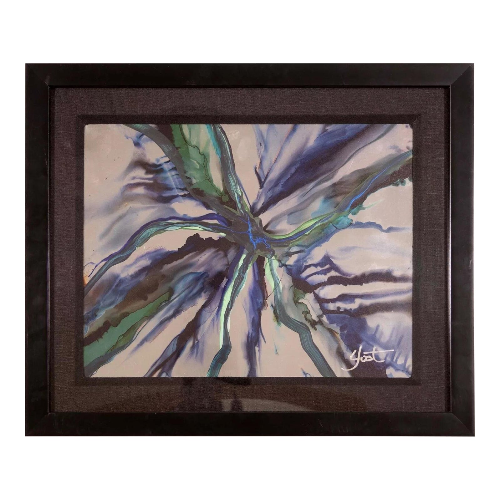 Nicholas Yust Marble Synergy Contemporary Abstract Signed Painting on ...