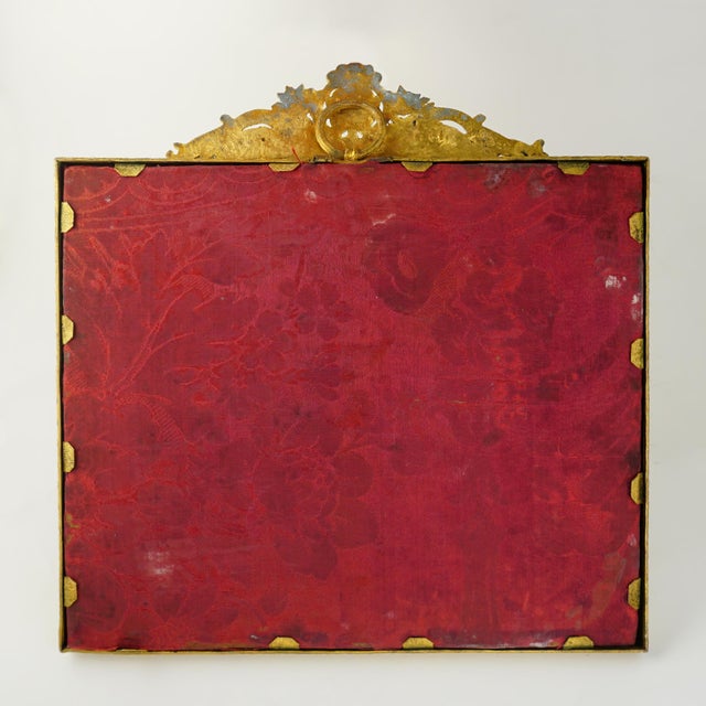 19th Century French Limoges Enamel Portrait Plaque, Farm Scene, Gilt Bronze Ormolu Frame | Chairish