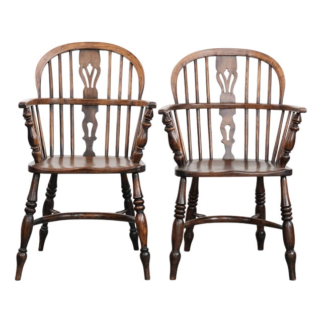 English Windsor Chairs, Set of 2 | Chairish