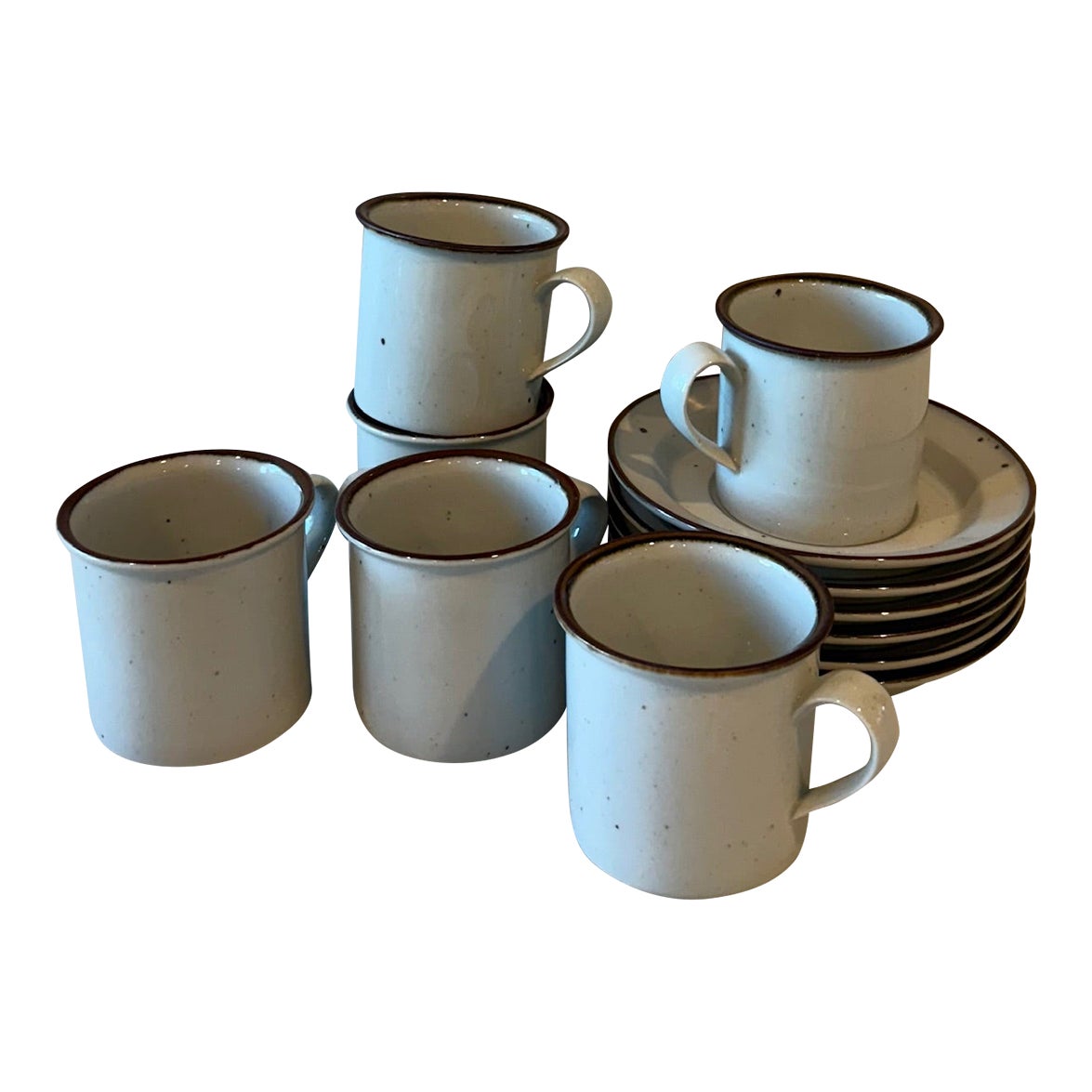 Vintage Dansk Niels Refsgaard Brown Mist 6oz Coffee Cup and Saucer ...