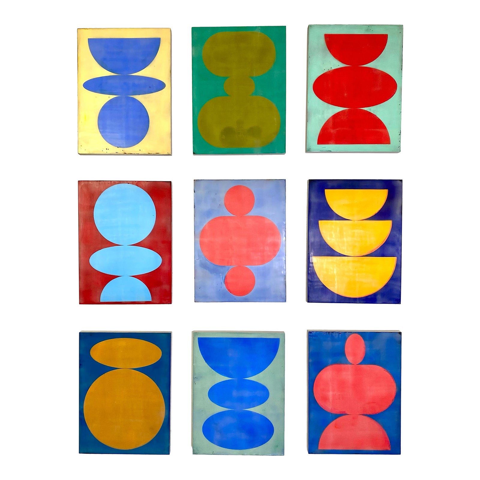 Encaustic Mixed Media Art Installation by Gina Cochran - "Chuffed" - 9 ...