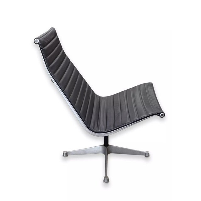 Mid Century Modern Eames Style Aluminum Group Reproduction Black ...