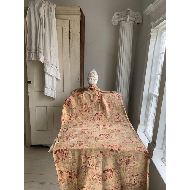 French Fabric Cretonne Floral Printed Botanical Heavy Cotton Cloth ...