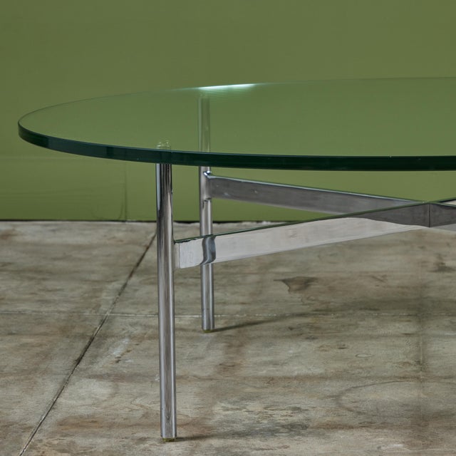 Gerald McCabe "X" Base Coffee Table for Eon Furniture | Chairish