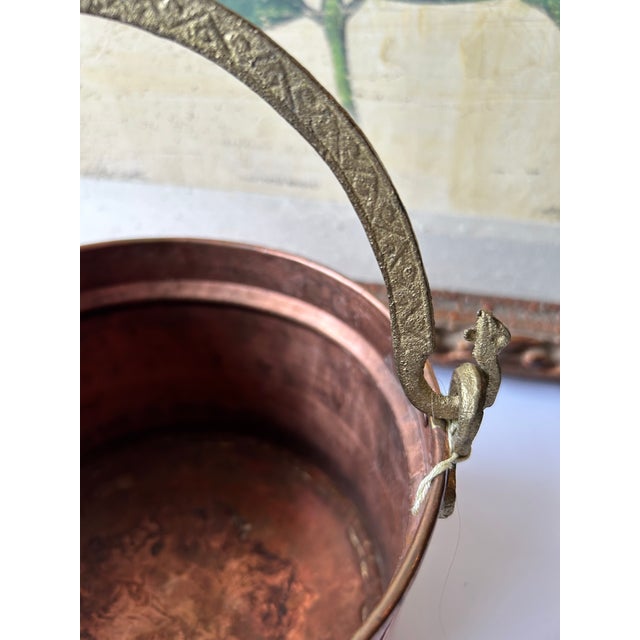 1930s Turkish Copper Pot With Snake Handle | Chairish