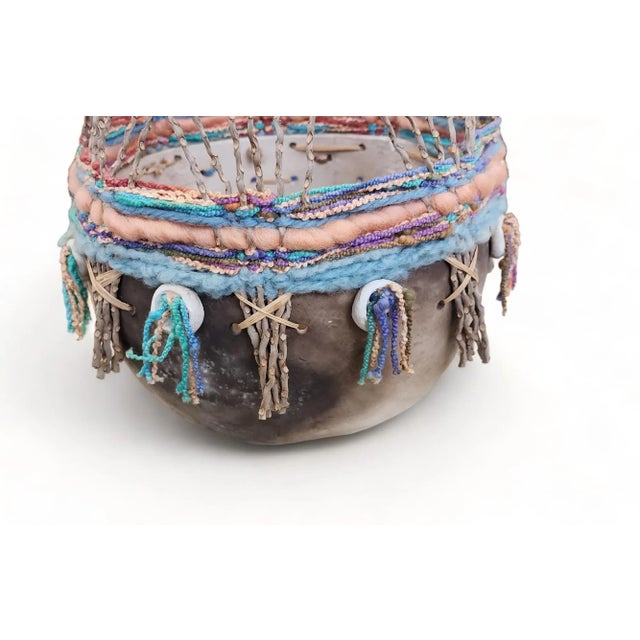 Funky Pottery N' Fiber Mixed Media Art Bowl by EMFrisch ~ Eileen & Mark ...