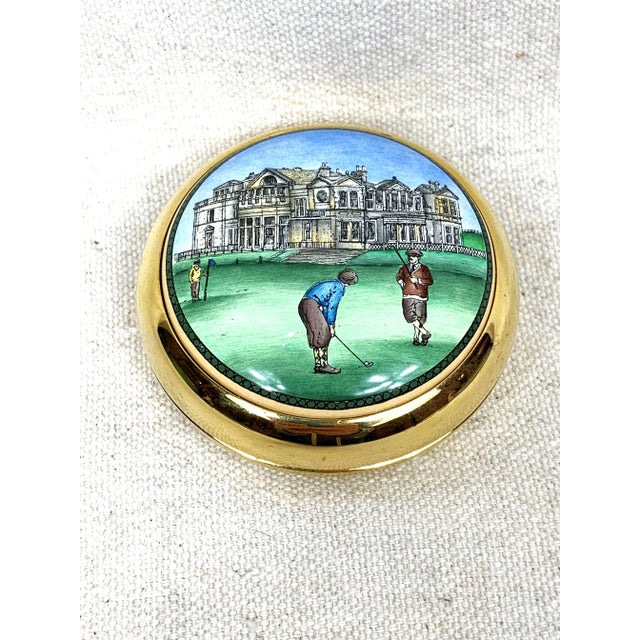 Vintage Enamel Paper Weight | Chairish