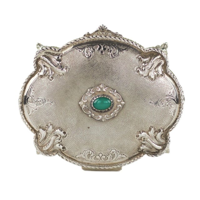 20th Century Baroque Italian Silver Jewelry Box | Chairish