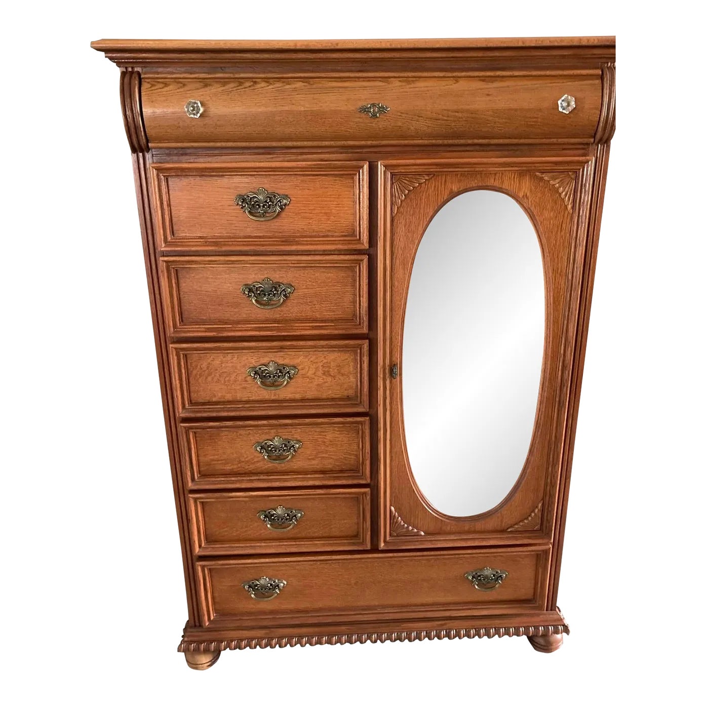 Late 20th Century Vintage Lexington Wardrobe Chest | Chairish