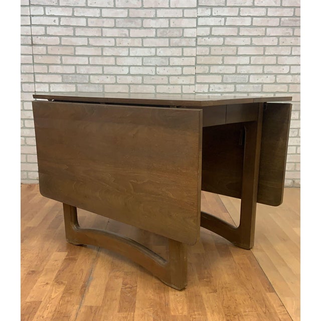 Mid Century Modern G-Plan Style Walnut Fold Down Dining Table and 6 ...