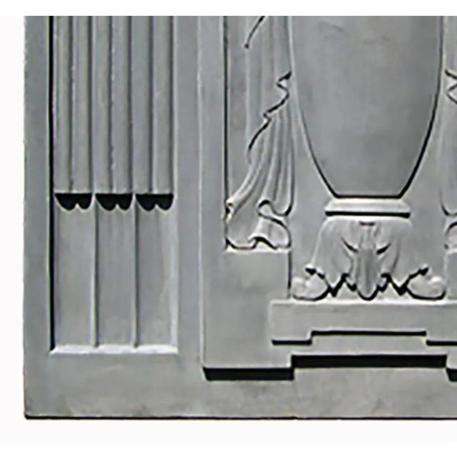 Early 20th Century Art Deco Cast Aluminum Window Spandrel Plaque | Chairish