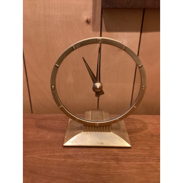 Vintage Mid Century Golden Hour Clock by Jefferson | Chairish