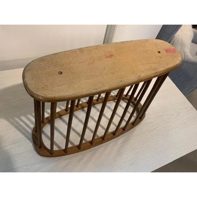 Mid 20th Century Arthur Umanoff Magazine Rack in Walnut | Chairish