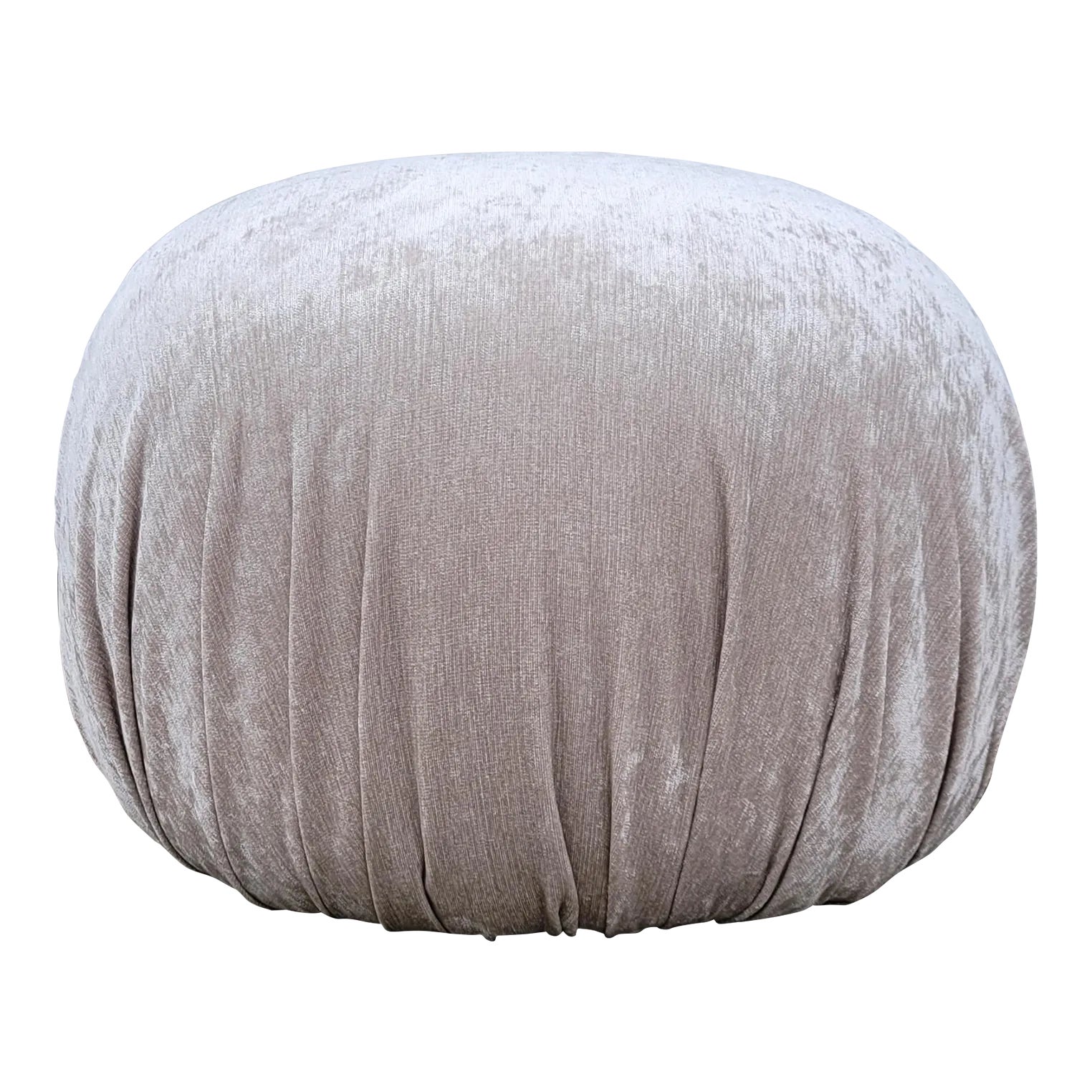 Mid 20th Century Pouf Stool by Bernhardt | Chairish