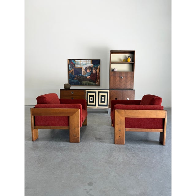 Reupholstered Mid Century Afra & Tobia Scarpa for Gavina Italy Club ...