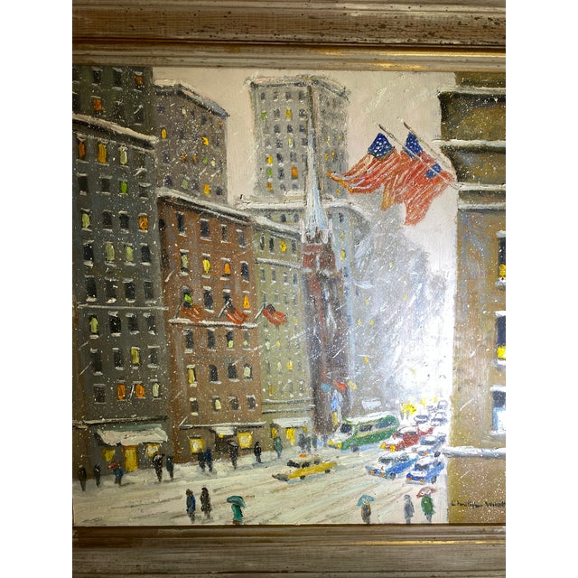 Christopher Willett Fifth Avenue New York City Oil Painting, Framed ...