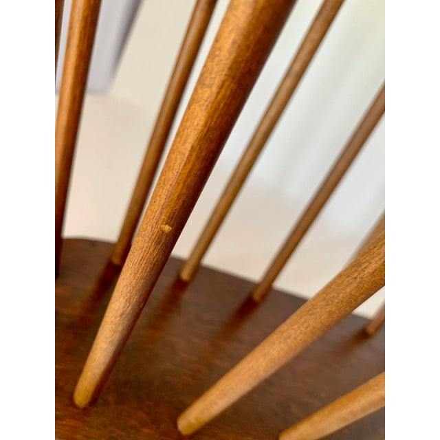 Mid Century Modern Vintage Walnut Wooden Spindle Magazine Rack ...