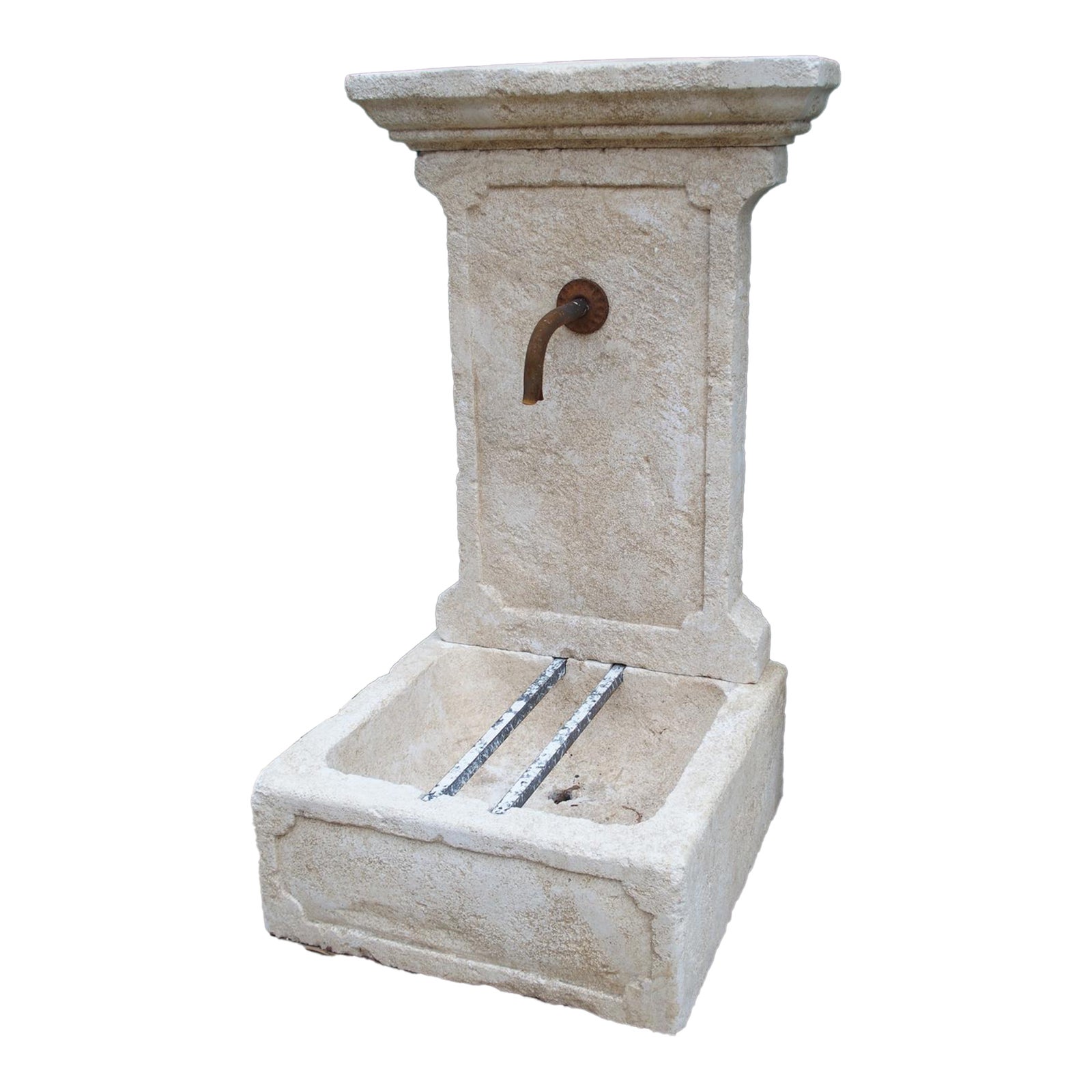 Small Hand Carved Limestone Wall Fountain From Provence, France, H – 37 ...