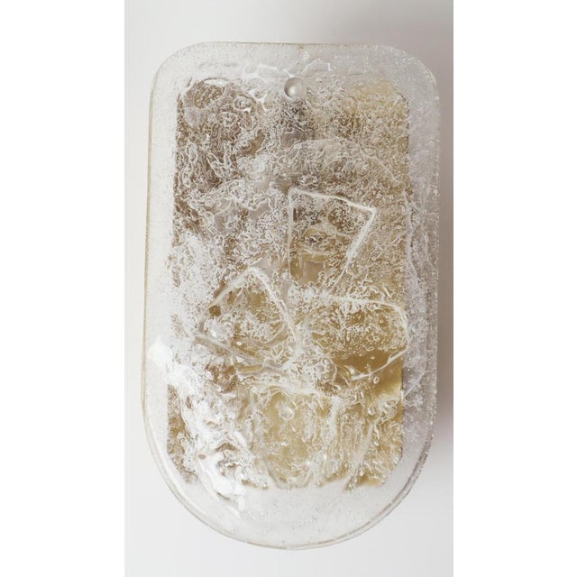 Ice Glass Wall Lights, Set of 2 | Chairish