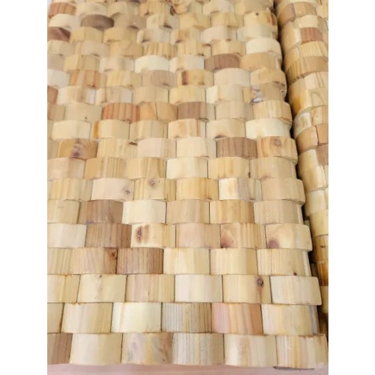 Rustic Recycled Stacked Teak Wood Tower Side Tables - a Pair | Chairish