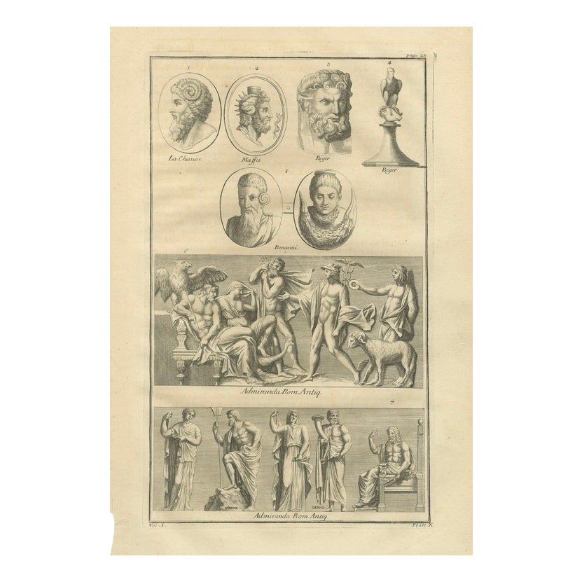 After Bernard de Montfaucon, Roman Sculptures & Portrait Heads ...