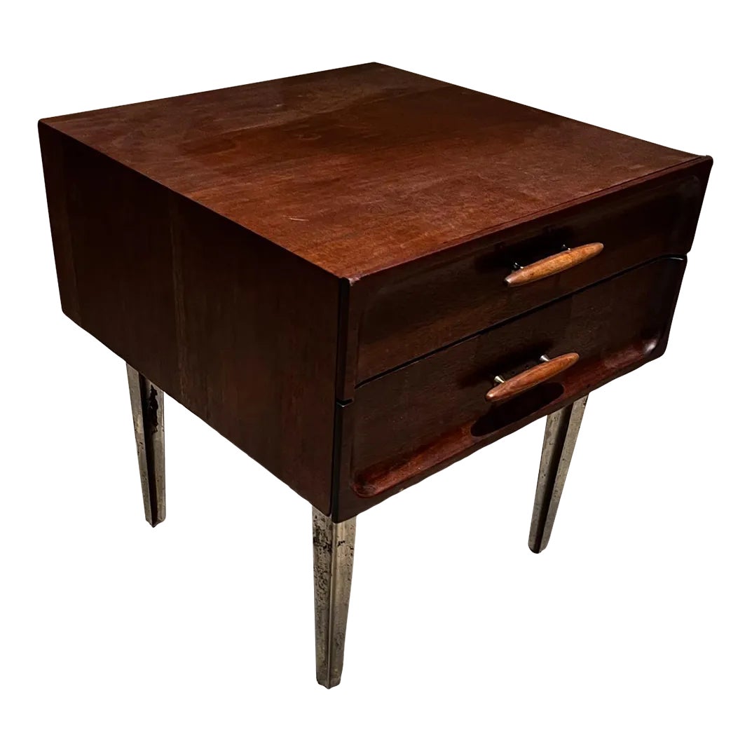 1950s Edmond J Spence Cedar Side Table From Mexico | Chairish