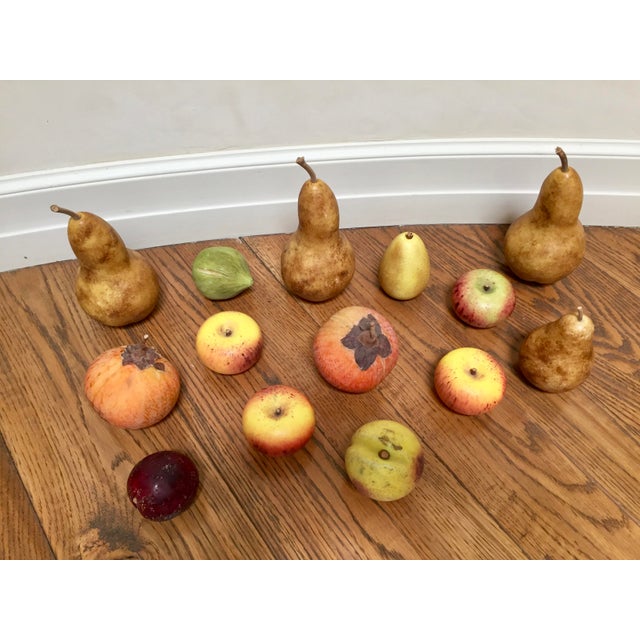 Marble Fruit Collection - Set of 14 | Chairish
