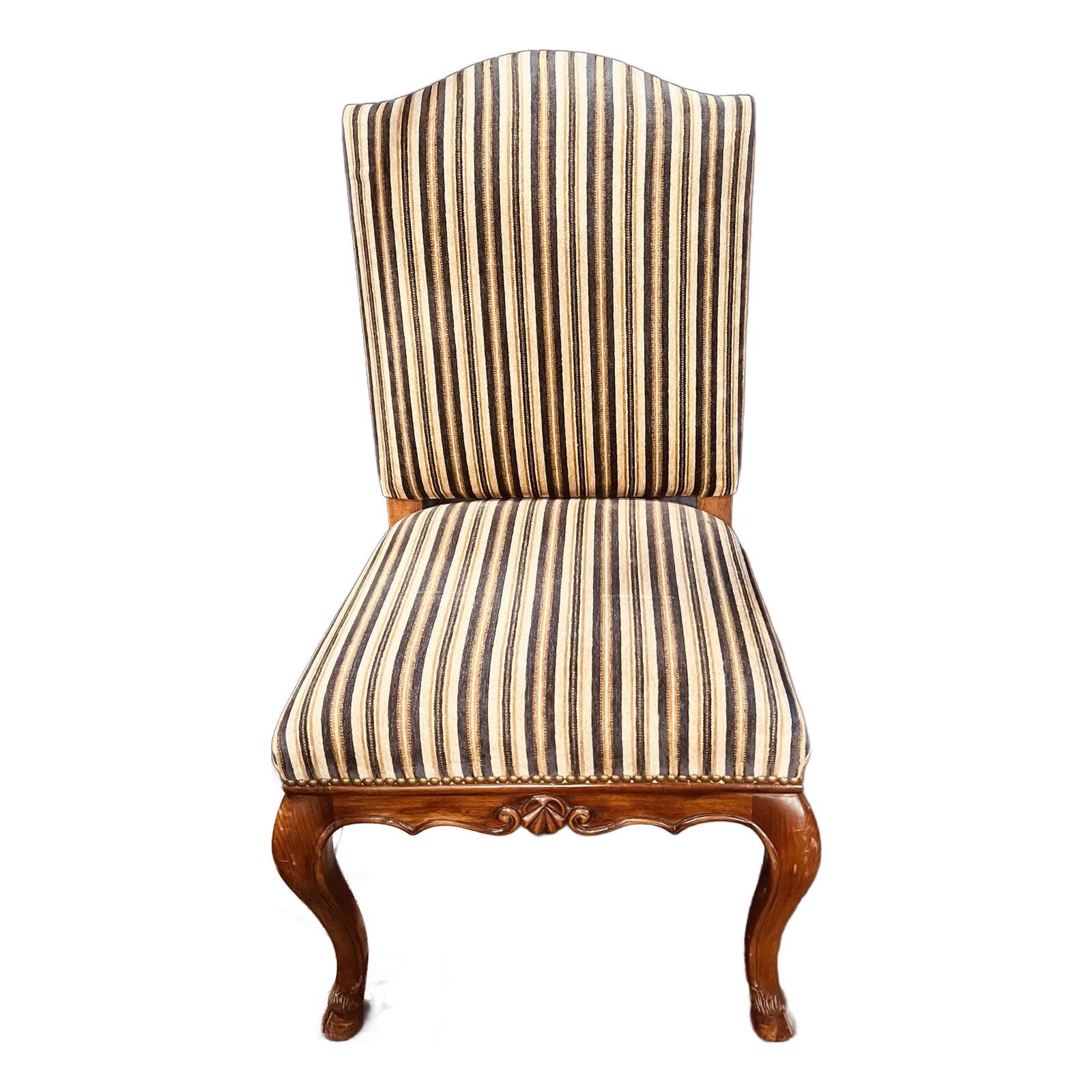 Mid 20th Century L. Rossi Louis XV-Style Carved Walnut Chair | Chairish