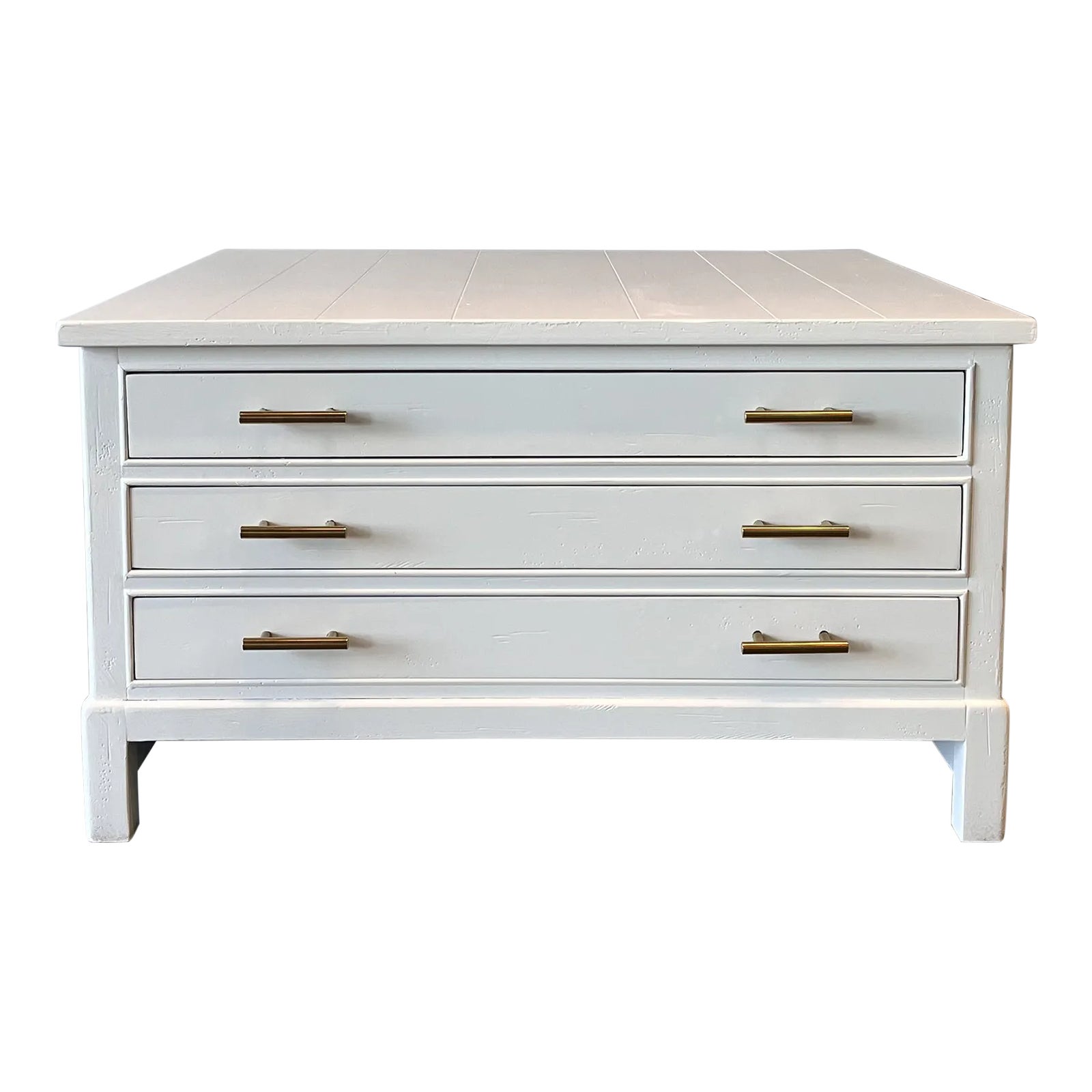 Sherrill White Coffee Table | Chairish