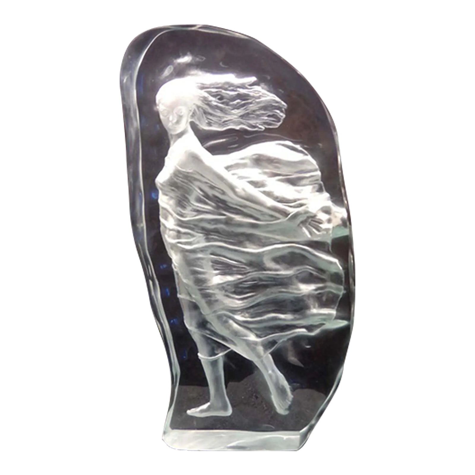 David Parvin"Dancing With the West Wind" Lucite Acrylic Sculpture Woman ...