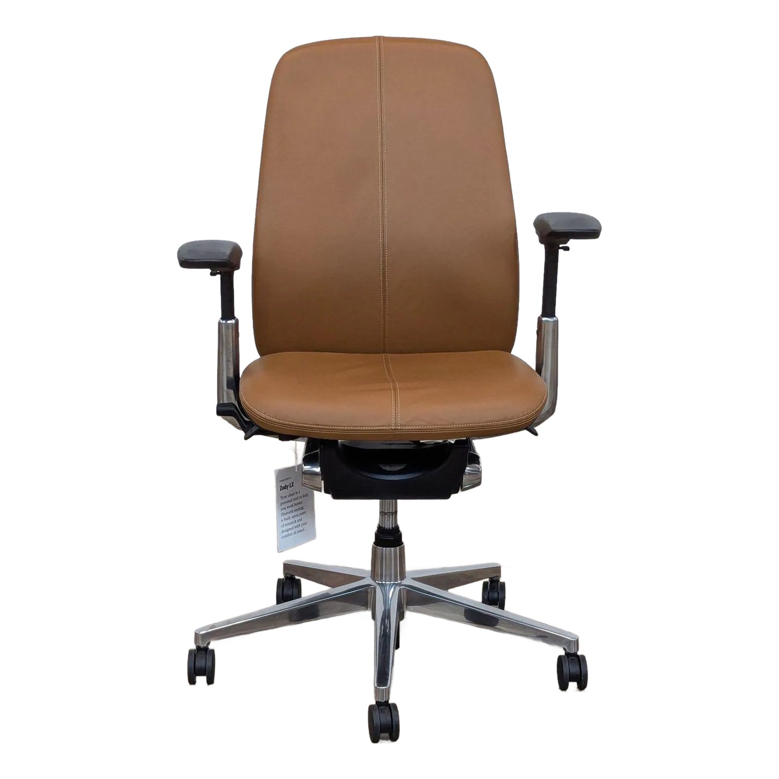 Haworth Zody Leather Office Chair | Chairish