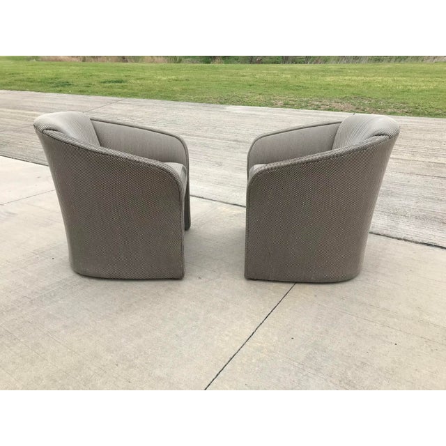 1980s Mid Century Modern Carsons Sculptural Club Chairs - a Pair | Chairish